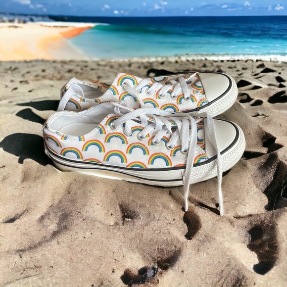 Converse | Shoes | Converse Chuck Taylor All Star Low Rise Rainbow ...